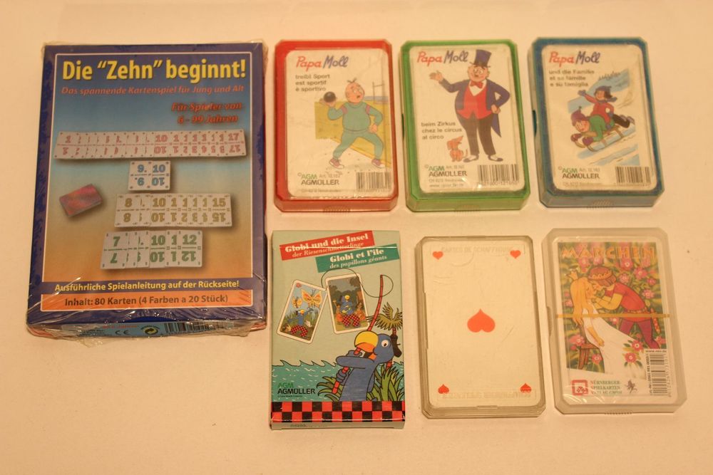 Kartenspiele Set 7-teilig (Neu (gemäss Beschreibung)) in Fehraltorf für ...
