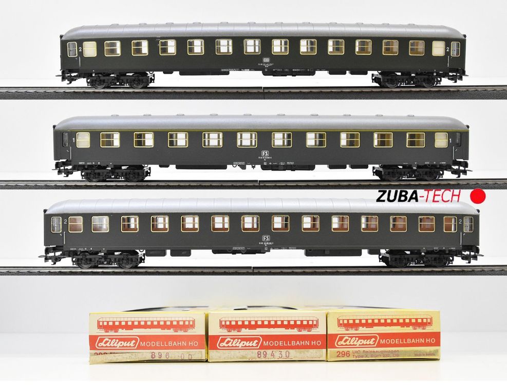 Liliput 3x RIC-Personenwagen DB/FS H0 GS mit OVP (Gebraucht) in St. Gallen für CHF 39 – mit ...