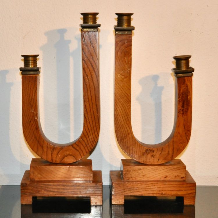 Paire de bougeoirs art déco / Design Vintage (D'occasion) à morges pour ...