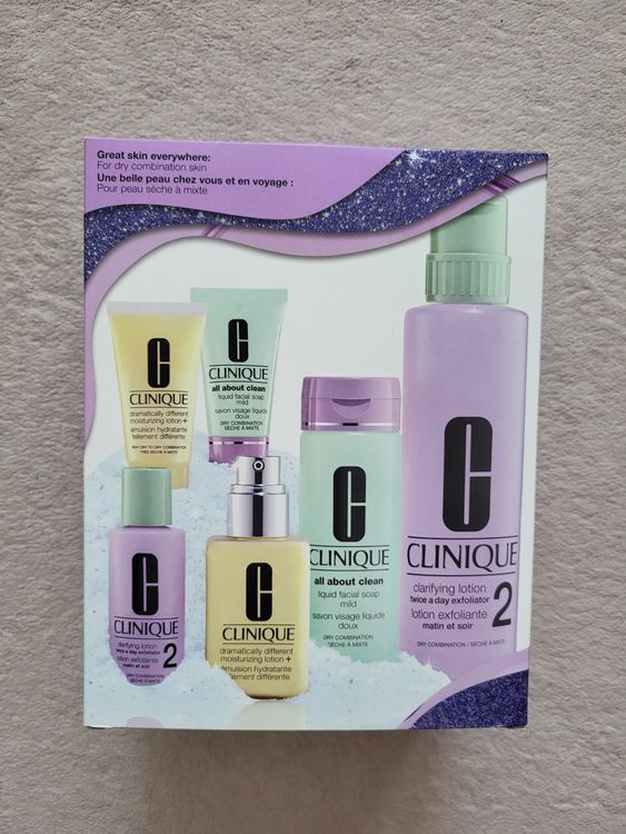 Clinique 3 Phasen Set XXL Set No. 2 Dry Skin Clarifying DDML (Neu und ...