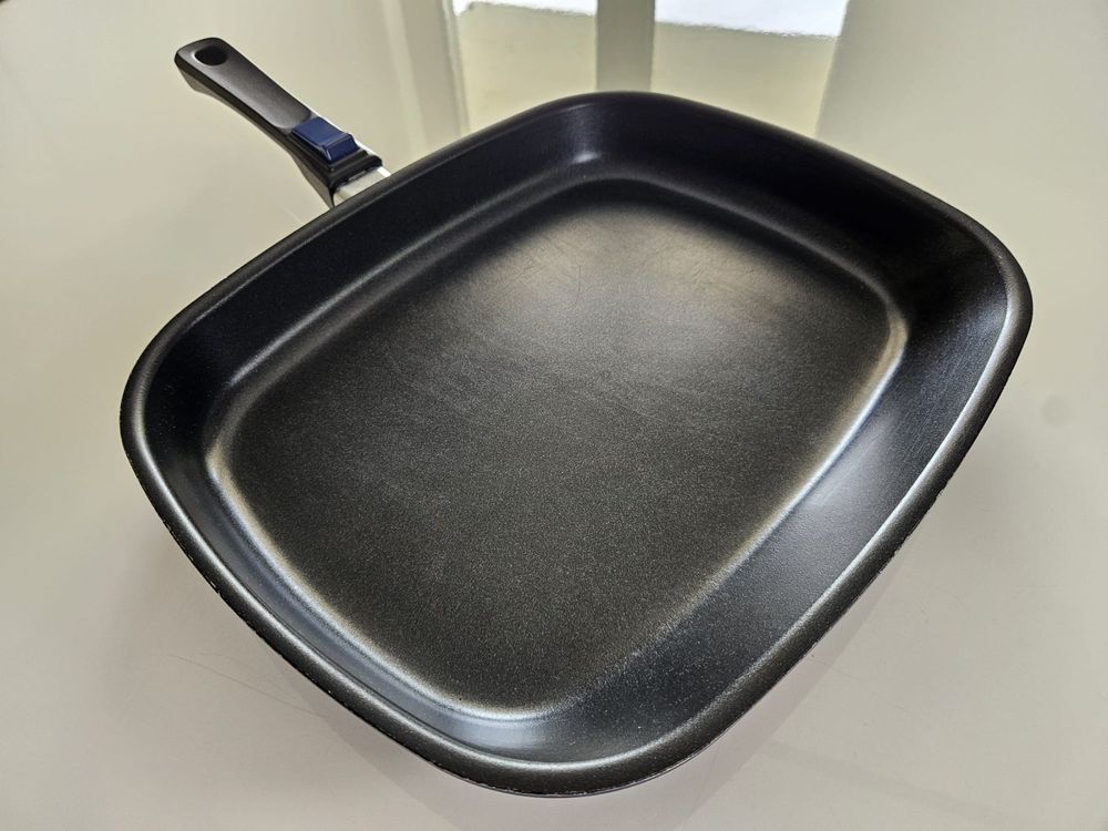 Grosse Grillpfanne Bratpfanne Pfanne mit abnehmbarem Griff (Gebraucht ...