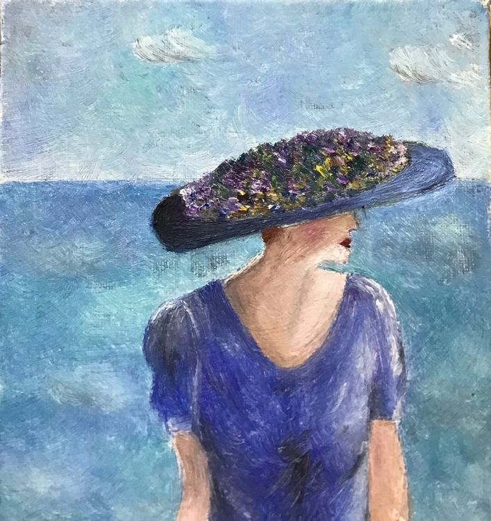 Dame mit Hut Gemälde Monogrammiert (Gebraucht) in Root für CHF 60 – mit Lieferung auf Ricardo kaufen