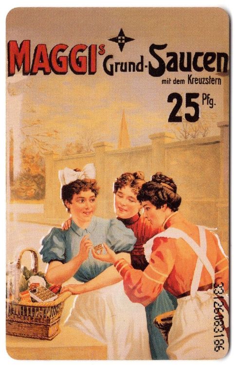 MAGGI Reklame-Plakat von 1896 - Deutsche Telefonkarte (Neu (gemäss ...