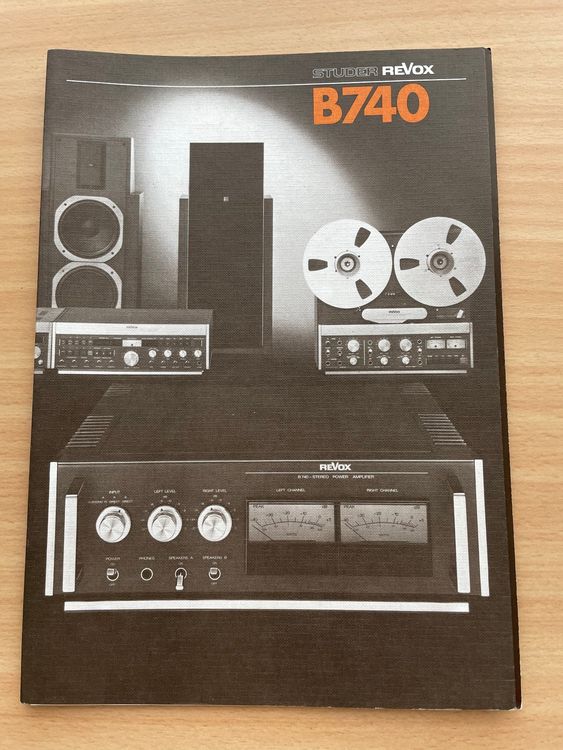 Original REVOX B740 User Anleitung Manual - NEU! (Neu (gemäss ...