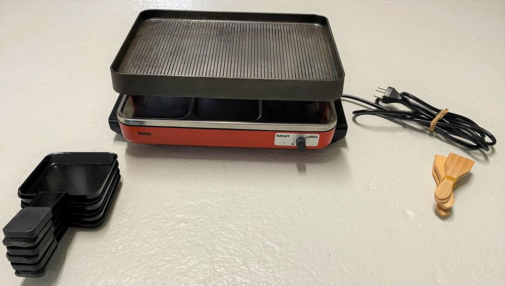 vintage Raclette ofen SIGG, 1970er SWISS Made - 6 Pfännli (Gebraucht ...