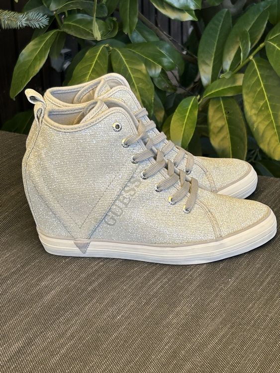 Guess Sneaker High Heels Gr. 38 Glitzer | Kaufen auf Ricardo