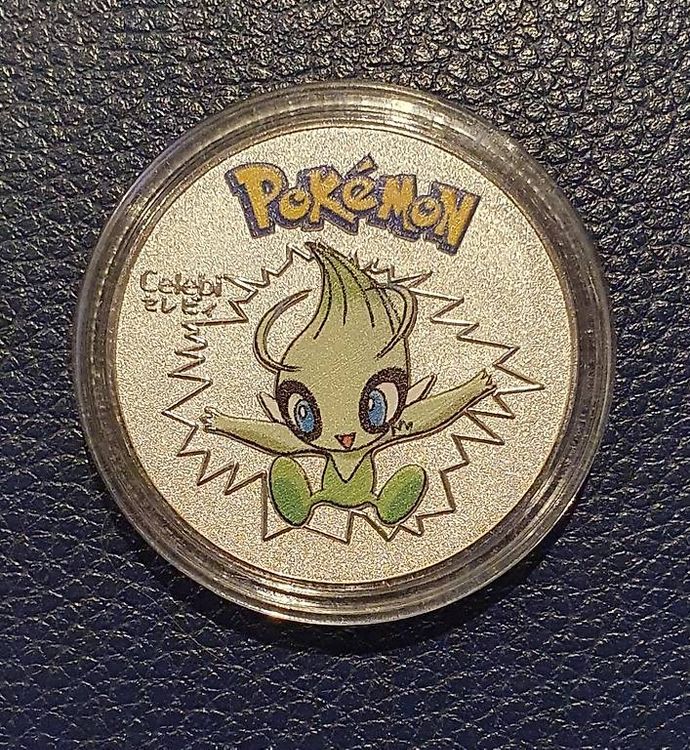 Pokemon 🍀 Serebii 🍀 (Silbermünze) Sammelmünze (NEU/OVP) (Neu und ...