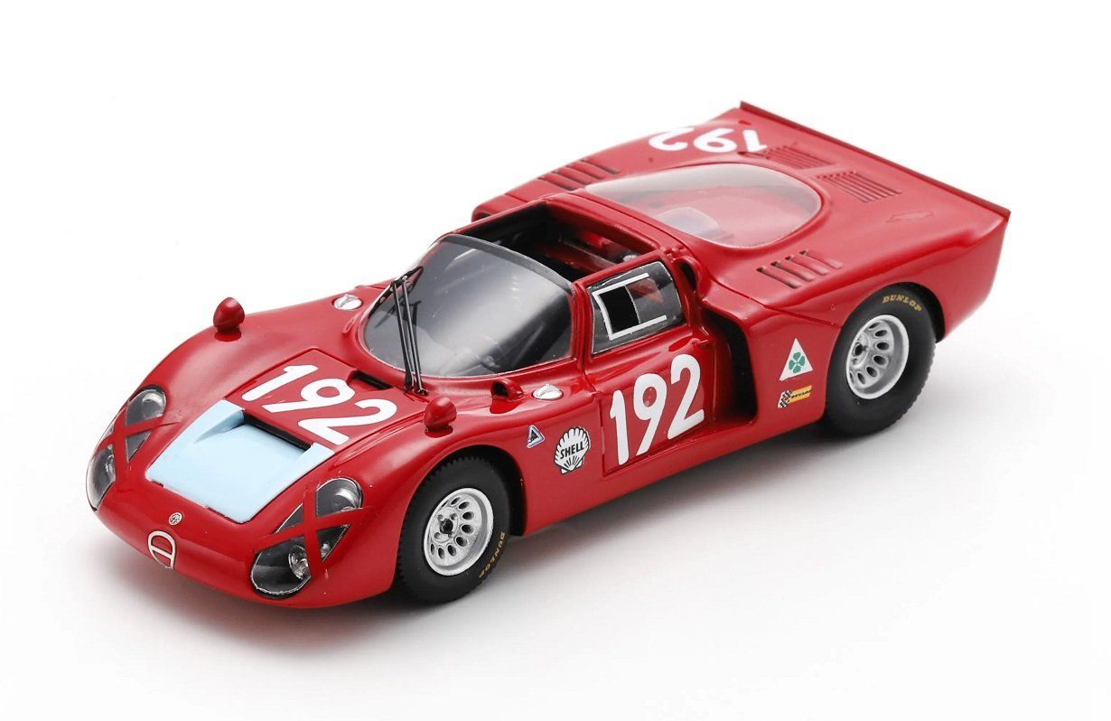 Alfa Romeo T33-2 #192 Bianchi "Targa Florio" 1968 Spark 1:43 (Neuf avec ...