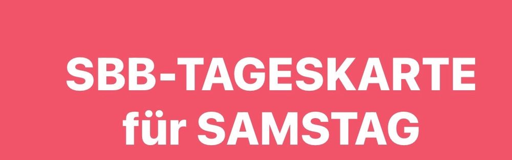 Tageskarte SBB Samstag 8.4.23 | Kaufen auf Ricardo