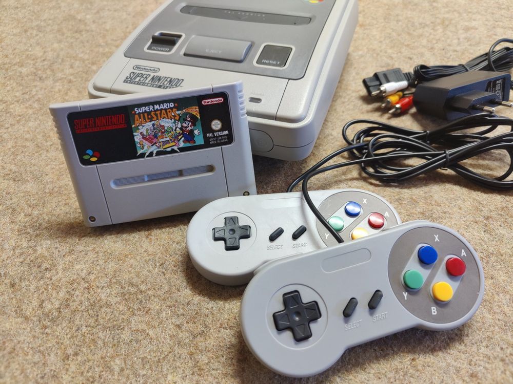 SNES Super Nintendo + Super Mario All-Stars *TOP ZUSTAND* | Kaufen auf ...