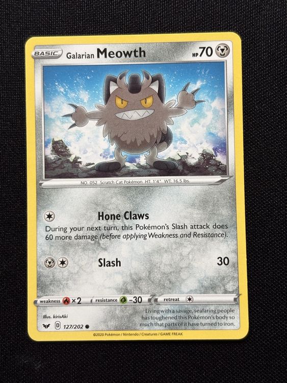 Pokémon Galarian Meowth Sword & Shield (Neu (gemäss Beschreibung)) in ...