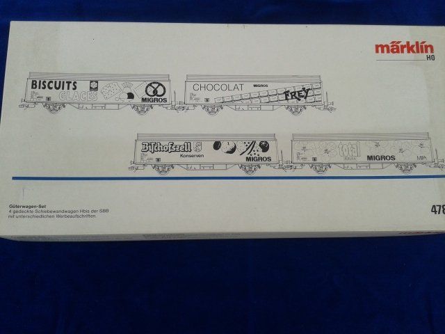 Märklin 4785 Güterwagen-Set Migros H0 (Neu und originalverpackt) in ...