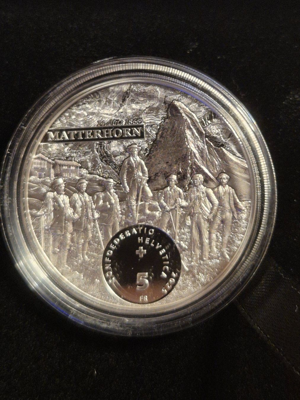 5 Franken 2025 - Matterhorn Silbermünze 1 Unze High Relief (Gebraucht ...
