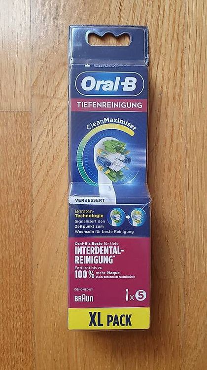 NEU Oral-B Tiefenreinigung Clean Maximiser XL Ersatzbürsten (Neu und ...