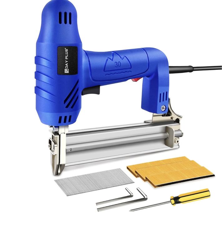 + Elektrische Tacker Nagelpistole Polsterung Heimwerkerarbei (Neu und ...