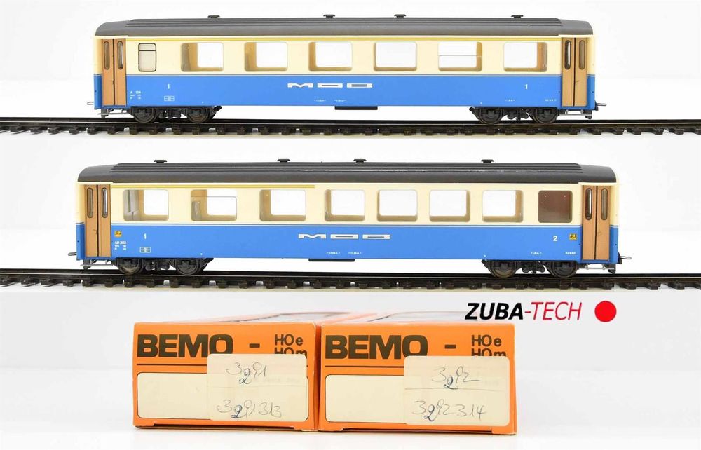 Bemo 2x Personenwagen MOB H0m GS mit OVP | Kaufen auf Ricardo