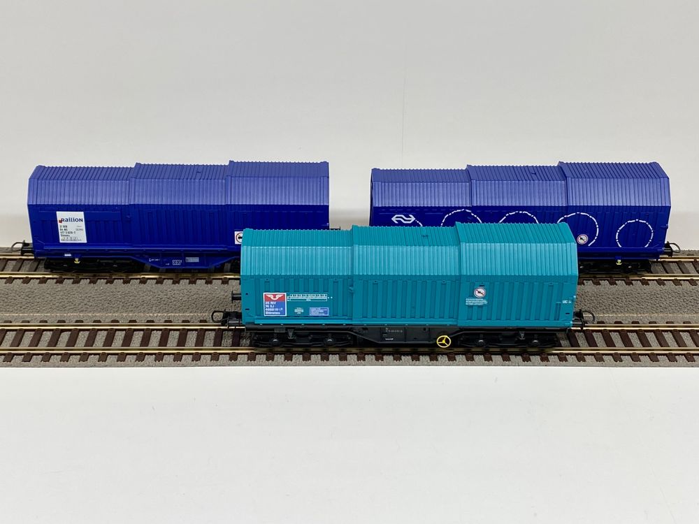 3 x Roco (H0 GS) NS/SJ Teleskophaubenwagen Shimms/Shimmns | Acheter sur ...