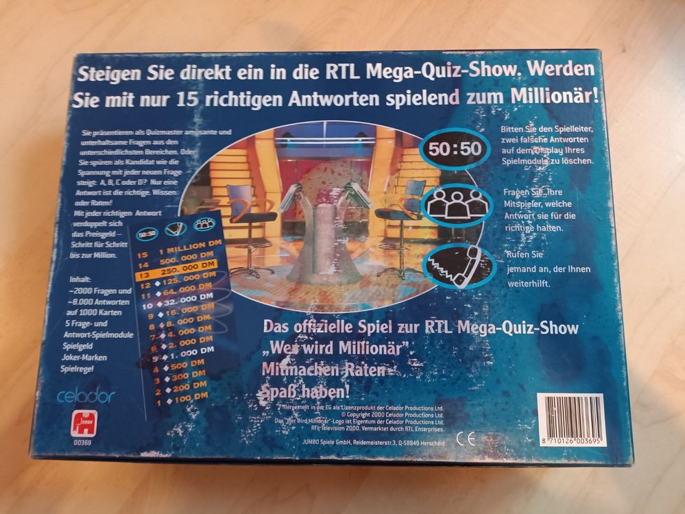 Spiel Wer wird Millionär? (Gebraucht) in Embrach für CHF 1 – mit Lieferung auf Ricardo kaufen