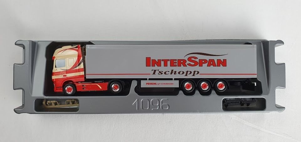 Herpa Renault T Schubboden-Sattelzug "InterSpan" 1:87 (Neu (gemäss Beschreibung)) in Seon für ...
