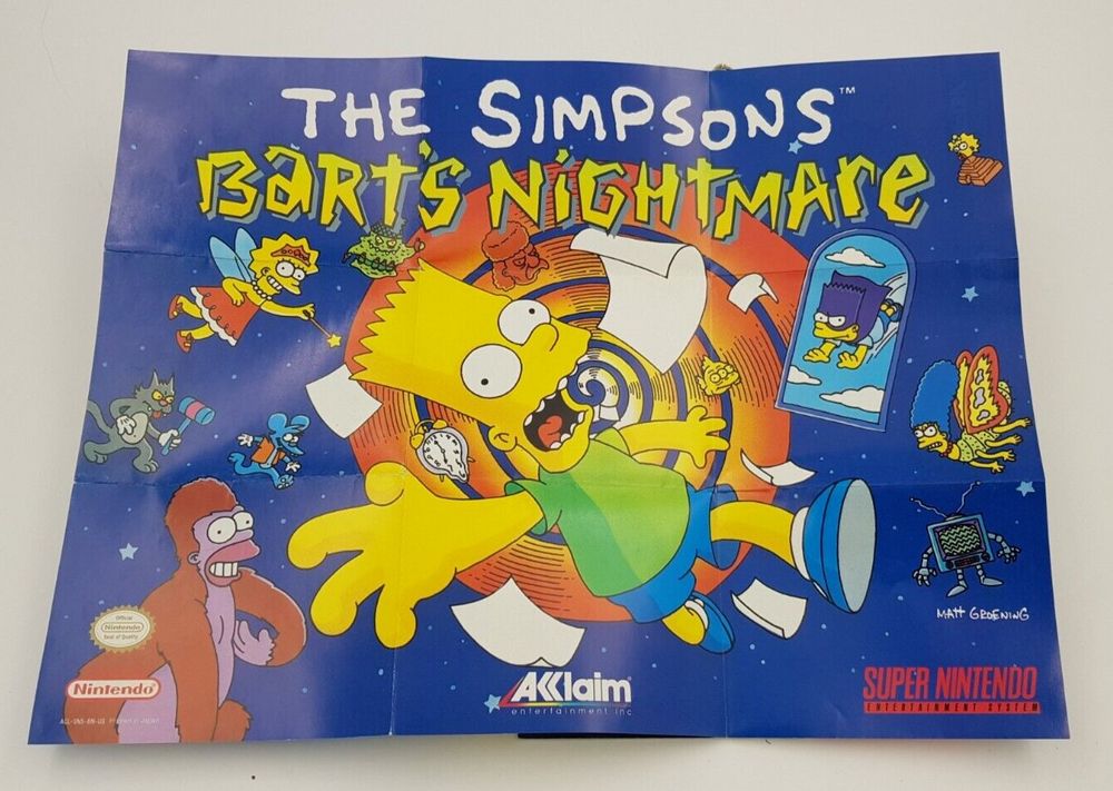 Super Nintendo - SNES - The Simpsons - Bart's Nightmare -USA (Gebraucht ...