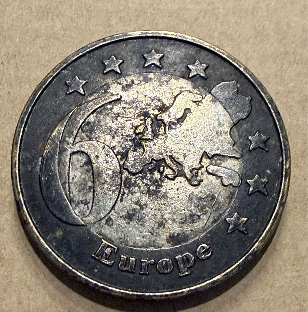 Seltenes 2 Euro Stuck