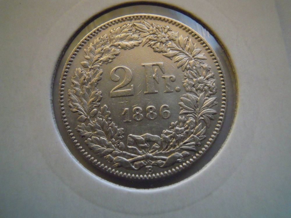 2 Fr. 1886 vorz (Gebraucht) in Kriegstetten für CHF 55.1 – mit Lieferung auf Ricardo kaufen