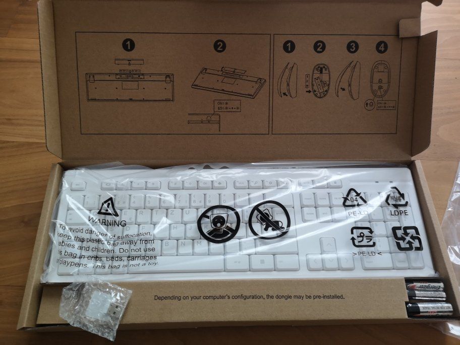 HP 510 White Wireless Keyboard & HP 510 White Wireless Maus (Neu und ...