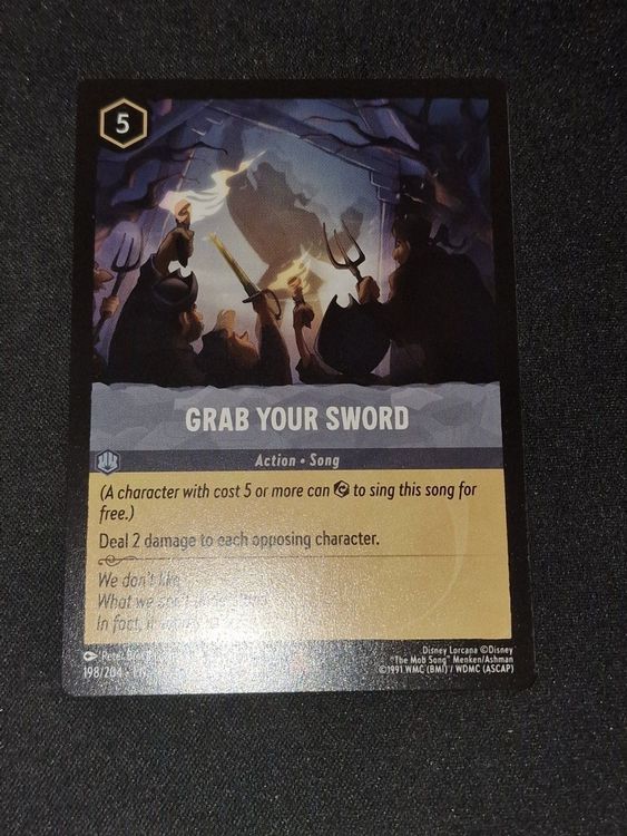 Lorcana - Grab your sword (Nehmt Das Schwert) - Rare (Neu (gemäss ...