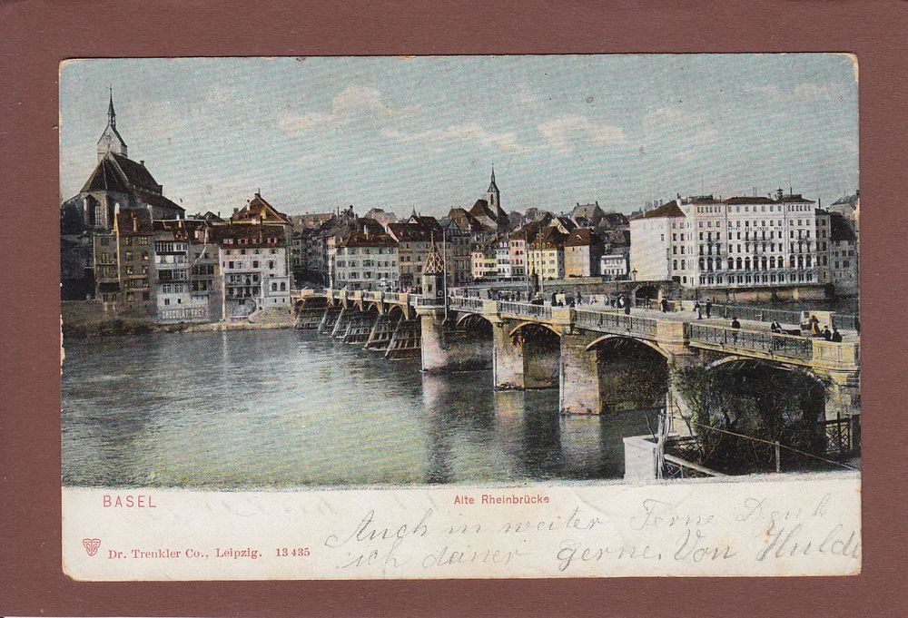 BASEL - Alte Rheinbrücke - 1905 (Gebraucht) in Pully für CHF 5 – mit Lieferung auf Ricardo kaufen