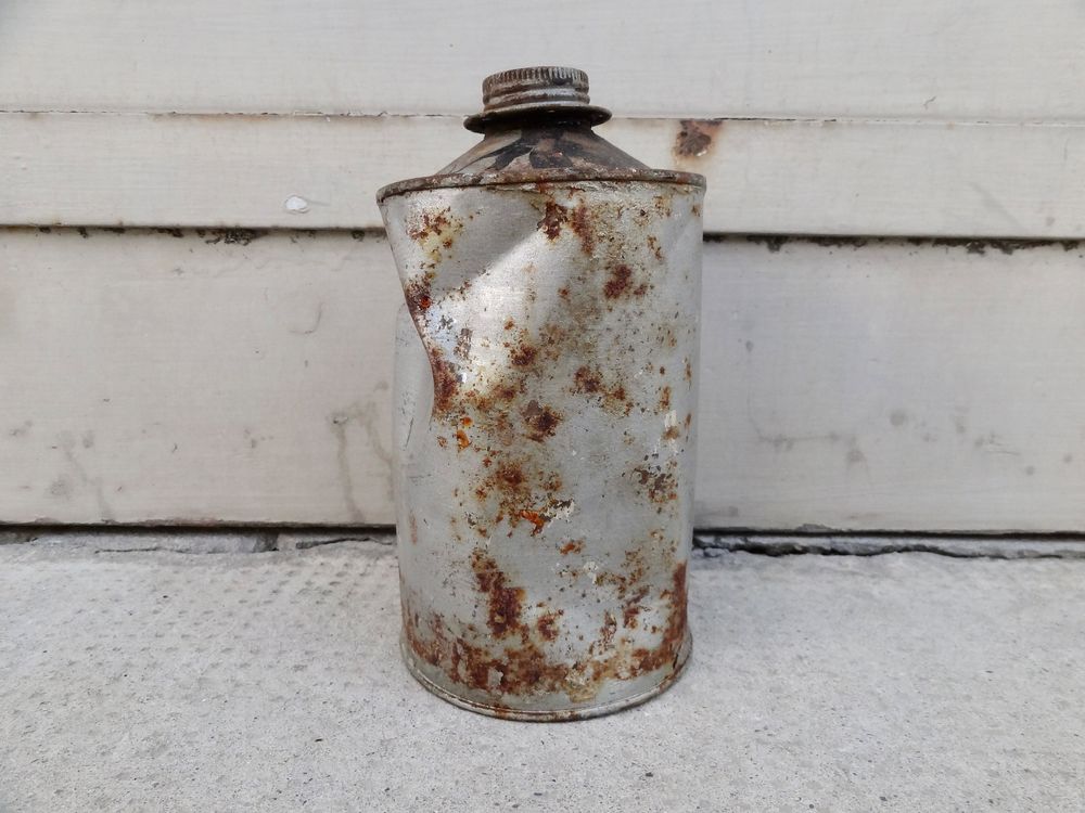 alter, kleiner Kanister aus Blech Rost Blechkanister Bidon (Gebraucht ...