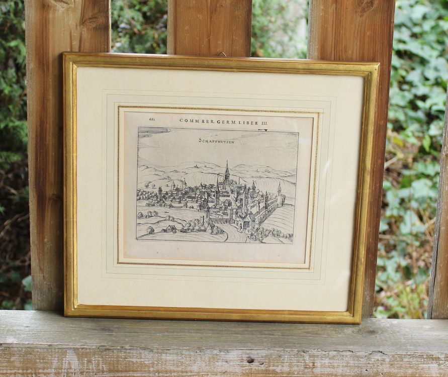 Schaffhausen Kupferstich um 1632 Bertius Peter über Eck verg | Kaufen auf Ricardo