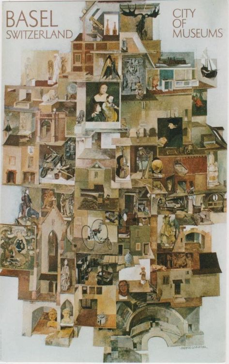 BASEL CITY OF MUSEUMS c.1960 Original Plakat (Gebraucht) in Blonay für CHF 95 – mit Lieferung ...