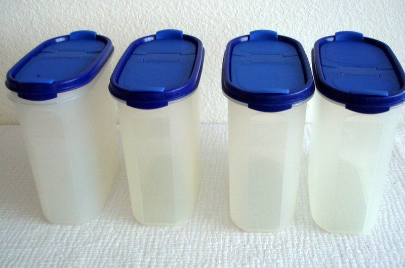 4 Tupperware Behälter mit Öffnung, Inhalt: 1.7 Lt. (Gebraucht) in ...