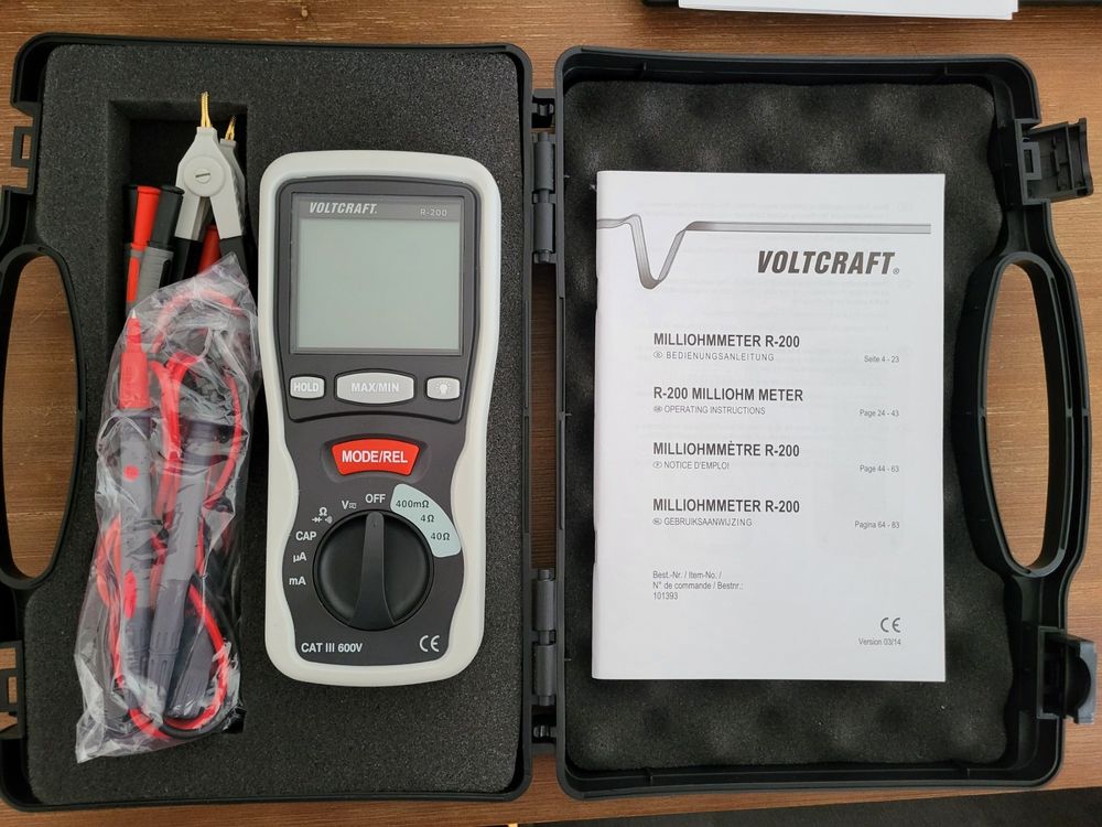 VOLTCRAFT R-200 Milliohmmeter Komponententester | Kaufen auf Ricardo