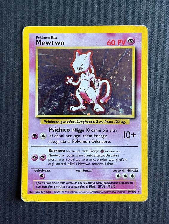 Mewtwo 10/102 Base set ITA | Kaufen auf Ricardo