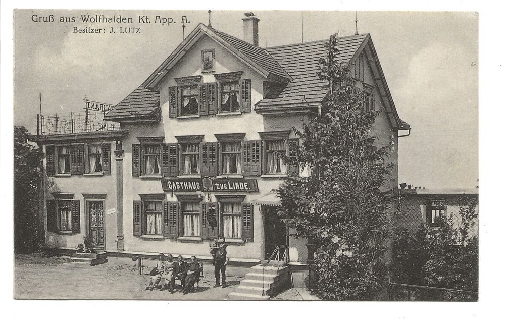 Gruss aus Wolfhalden (AR) Gasthaus zur Linde - 1923 (Gebraucht) in Engelburg für CHF 29.9 – mit ...