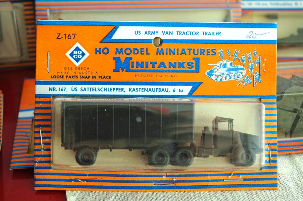 Roco Minitanks H0 (Flak, Kanone, Sattelschlepper etc.) OVP (Neu und ...