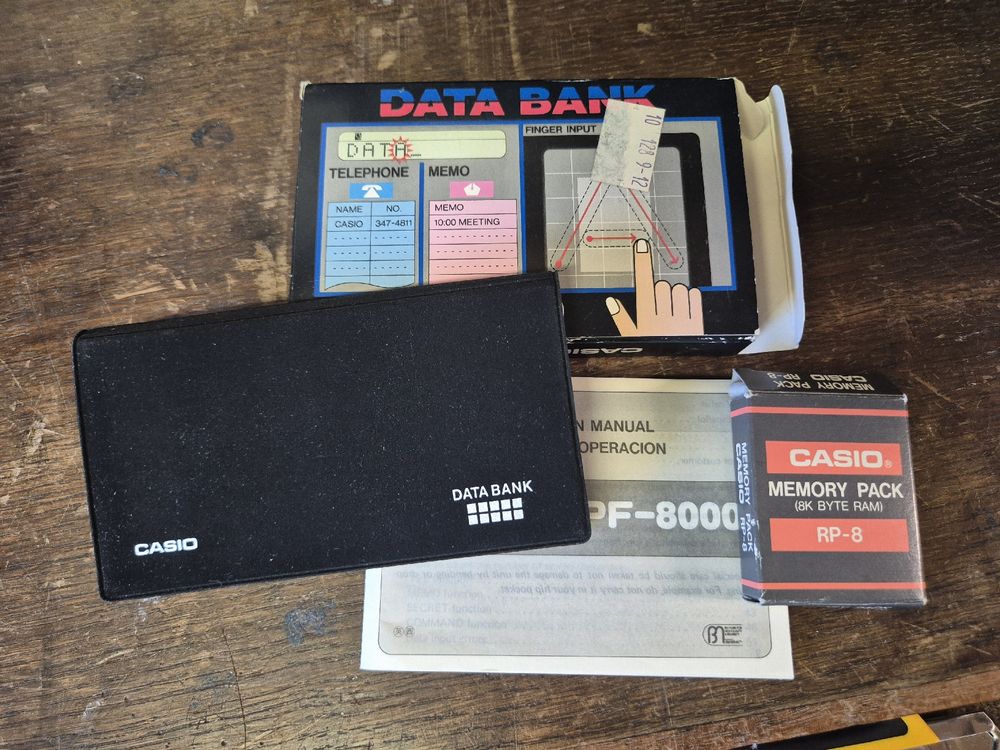 CASIO Databank PF-8000 inkl. Memory Pack RP-8 (Gebraucht) in Bäretswil für CHF 40 – mit ...