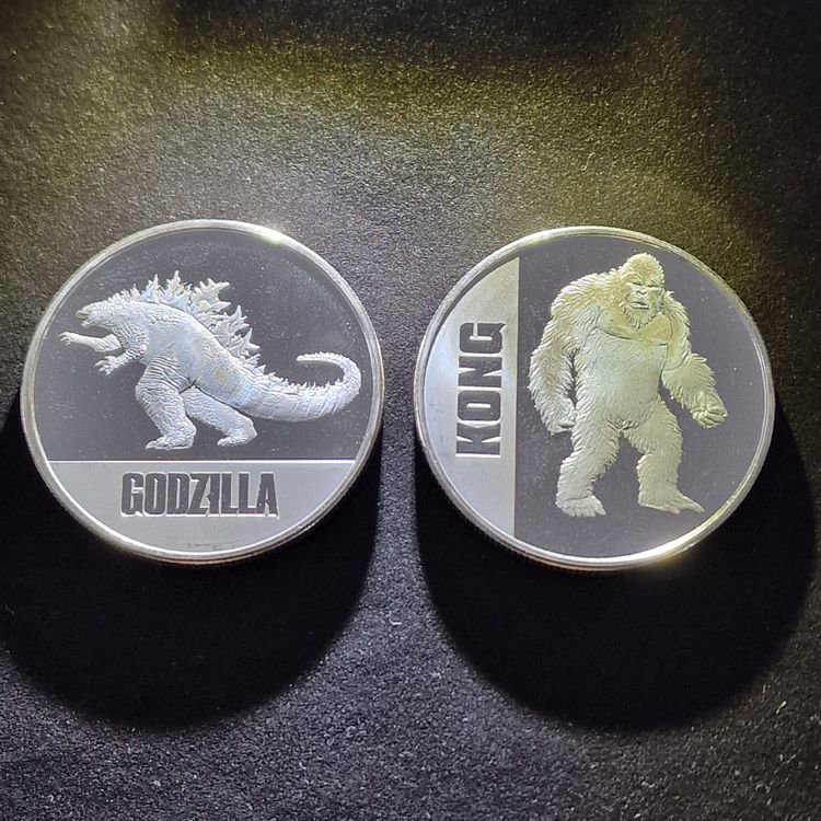 2 Oz .999 Silver Niue Coin, Kong + Godzilla (Gebraucht) in Bouveret für ...