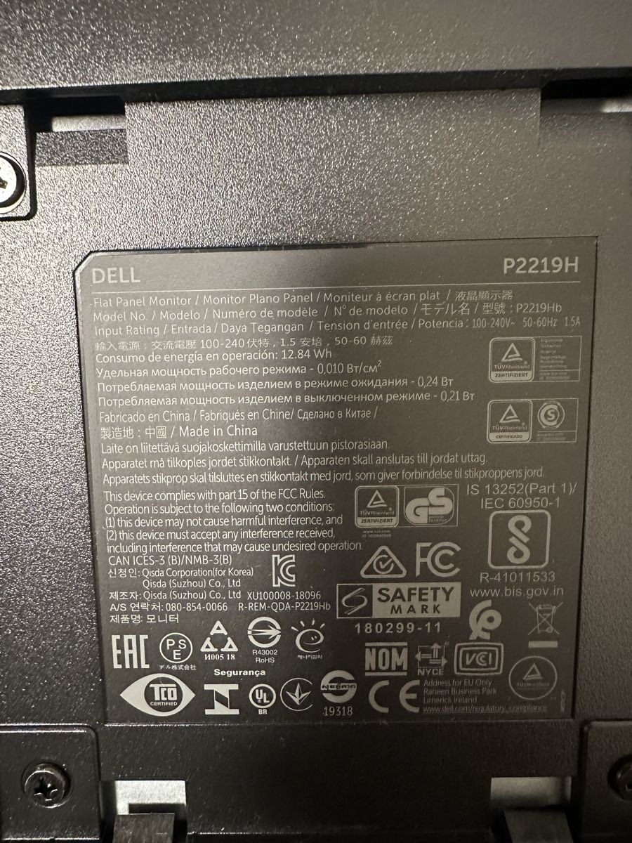 Dell P2219H 22-Inch LCD Monitor - Excellent Condition! (Gebraucht) in ...