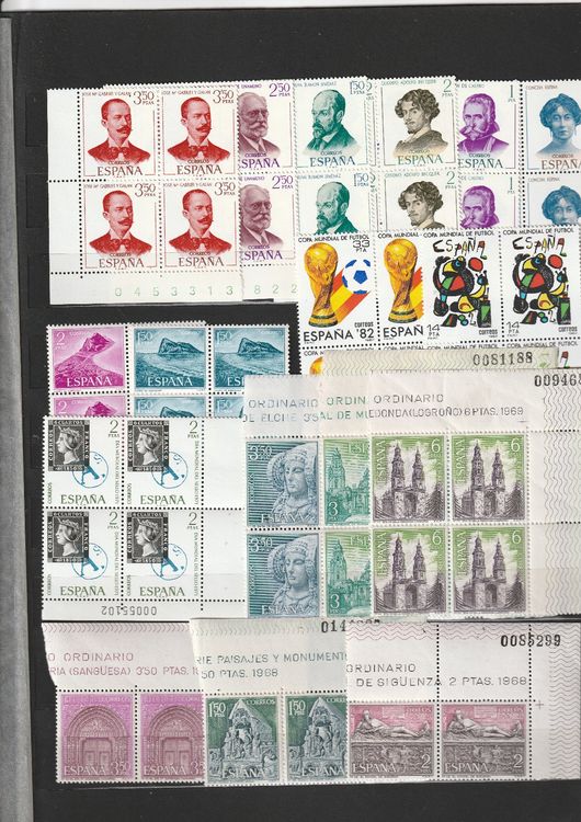 70/LOT SPANIEN VIERERBLOCKS 1960-1980** (Neu (gemäss Beschreibung)) in Hirschthal für CHF 1 ...