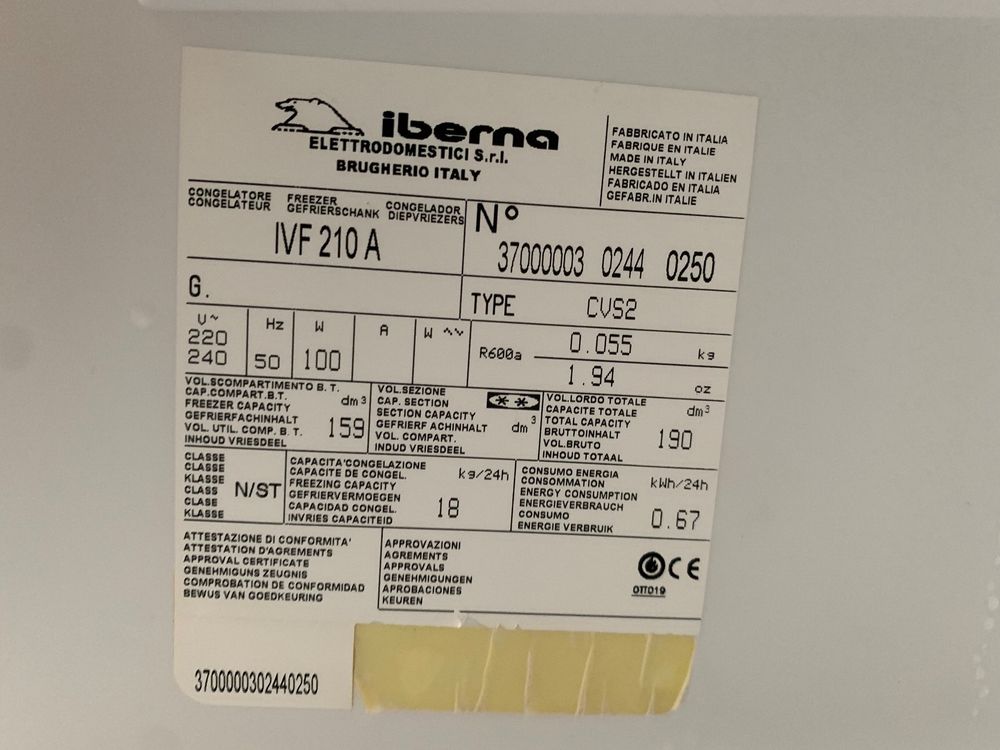 Tiefkühlschrank Iberna (Gebraucht) in Winterthur für CHF 45 – nur ...