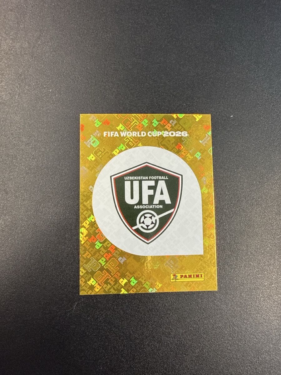 FIFA WM 2026 Sticker: Usbekistan FA, Panini, Gold-Edition (Neu und ...