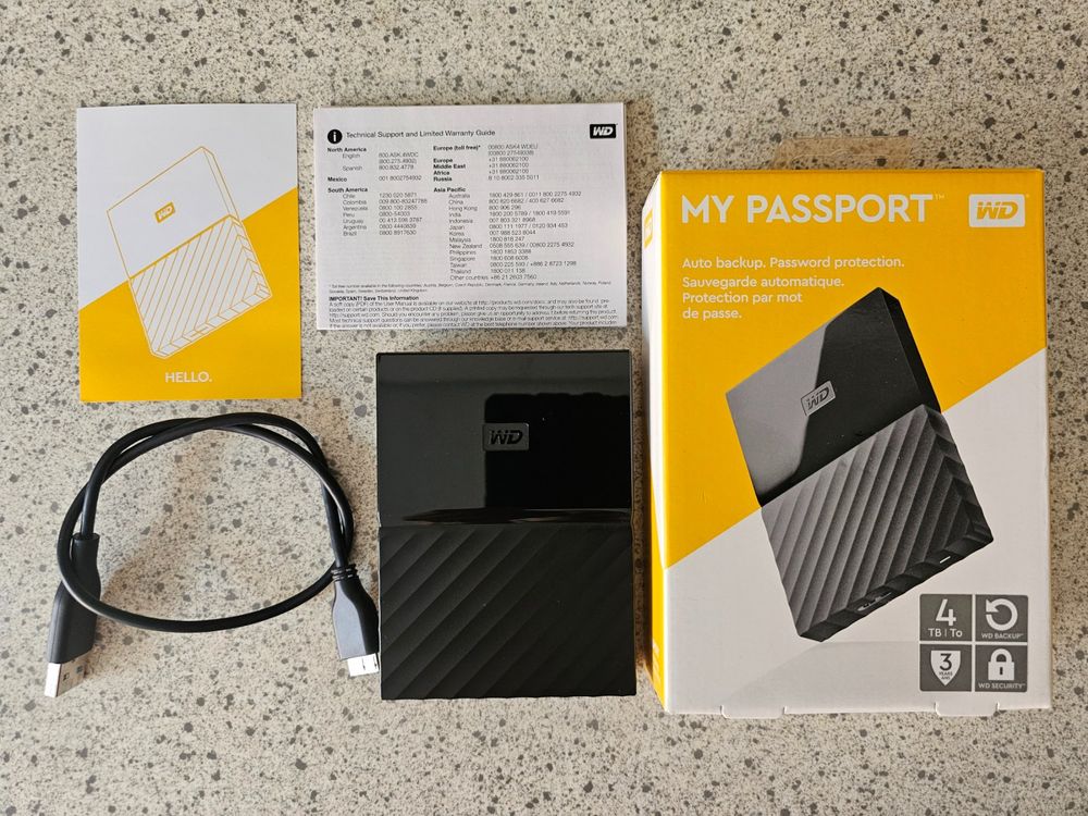 Externe 2,5“ Harddisk 4 Terabyte USB 3 - Western Digital (Gebraucht) in ...