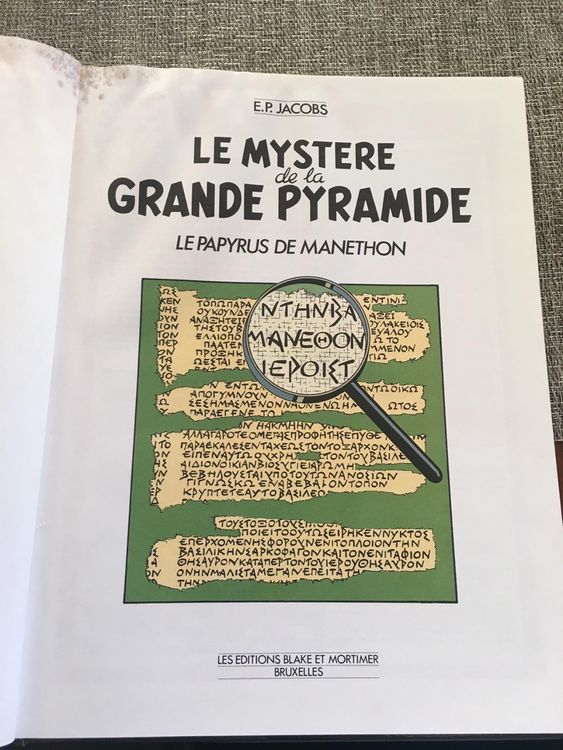 BD Blake et Mortimer Le mystère de la grande pyramide tome 1 | Kaufen ... BD Blake et Mortimer Le mystère de la grande pyramide tome 1 | Kaufen ...