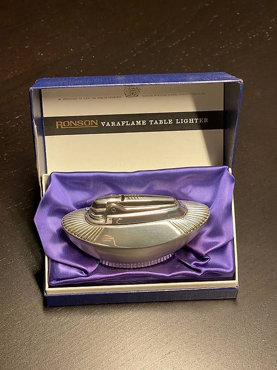 RONSON Table Lighter metal FUNKTIONSTÜCHTIG! (Gebraucht) in ...