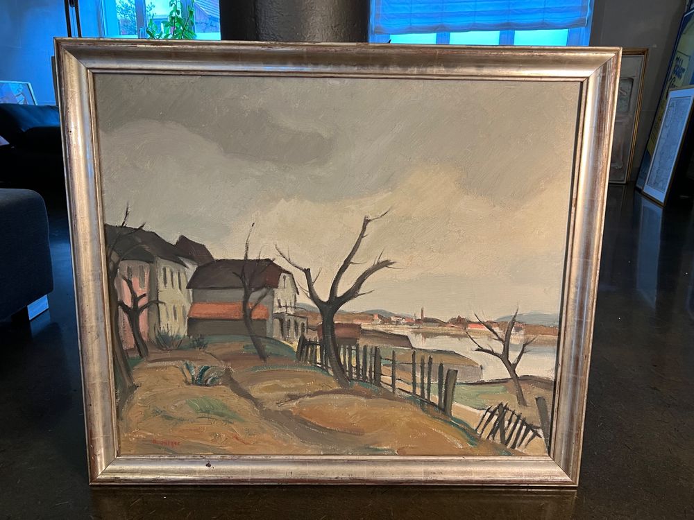 Gemälde August Jaeger Landschaft am Bielersee (Gebraucht) in Nidau für ...