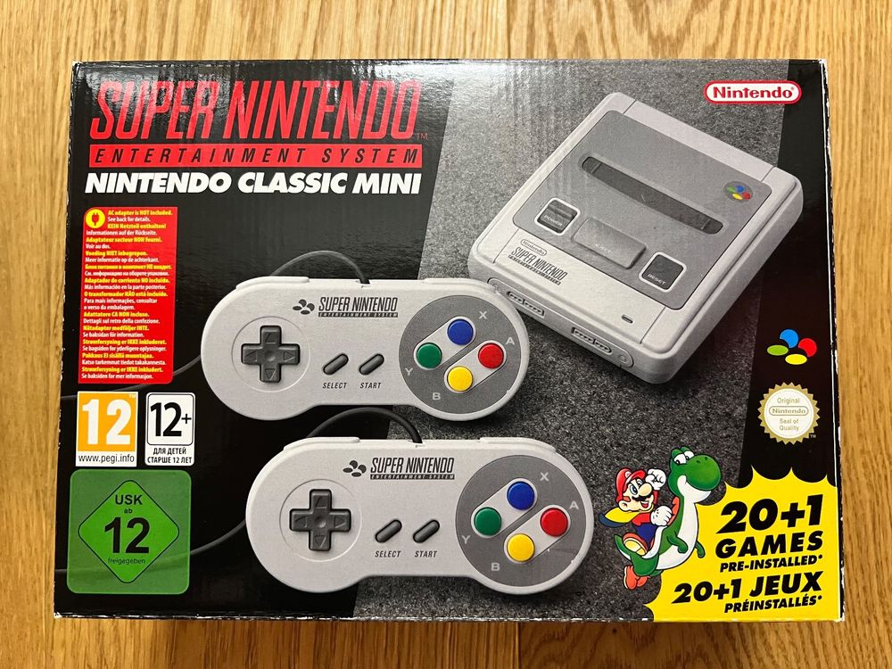 SNES mini - Super Nintendo Classic mini ovp (Neu und originalverpackt ...