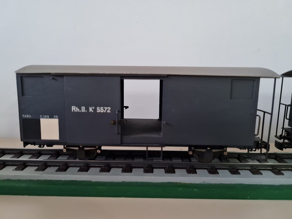 Spur Om ??? - 2 Güterwagen Rh.B. K' 5571 und 5572 - Eigenbau (Gebraucht ...