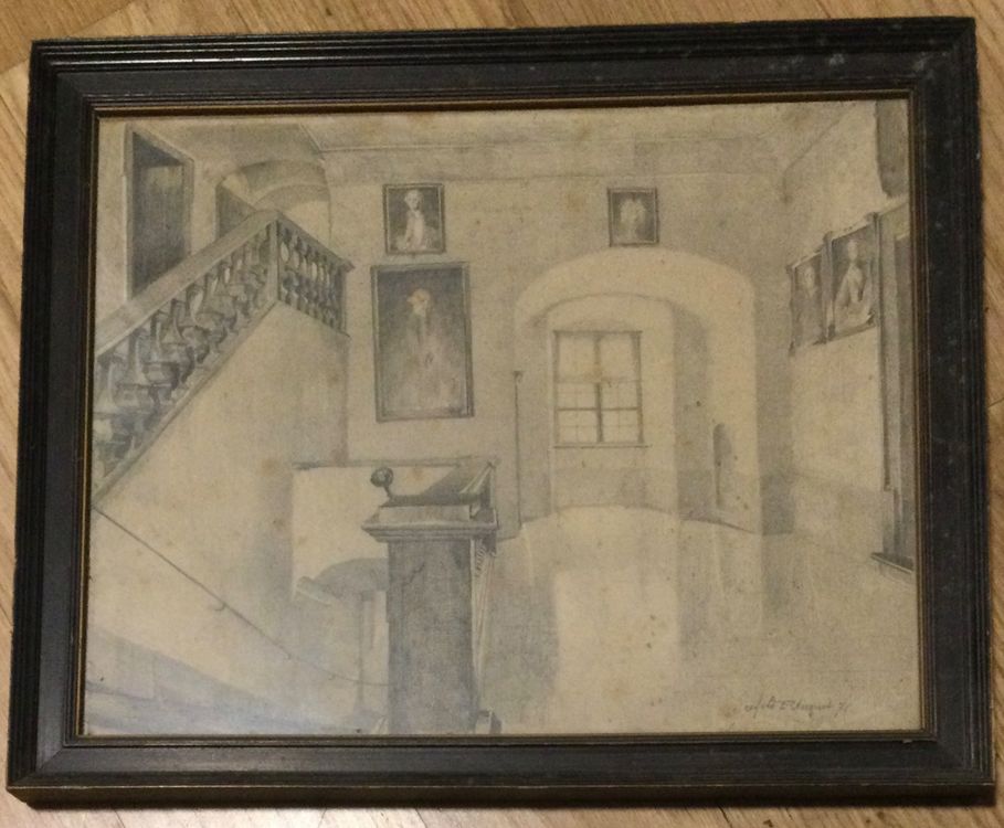 Antike Zimmer Zeichnung Unleserlich Signiert (Gebraucht) in Root für CHF 45 – mit Lieferung auf ...